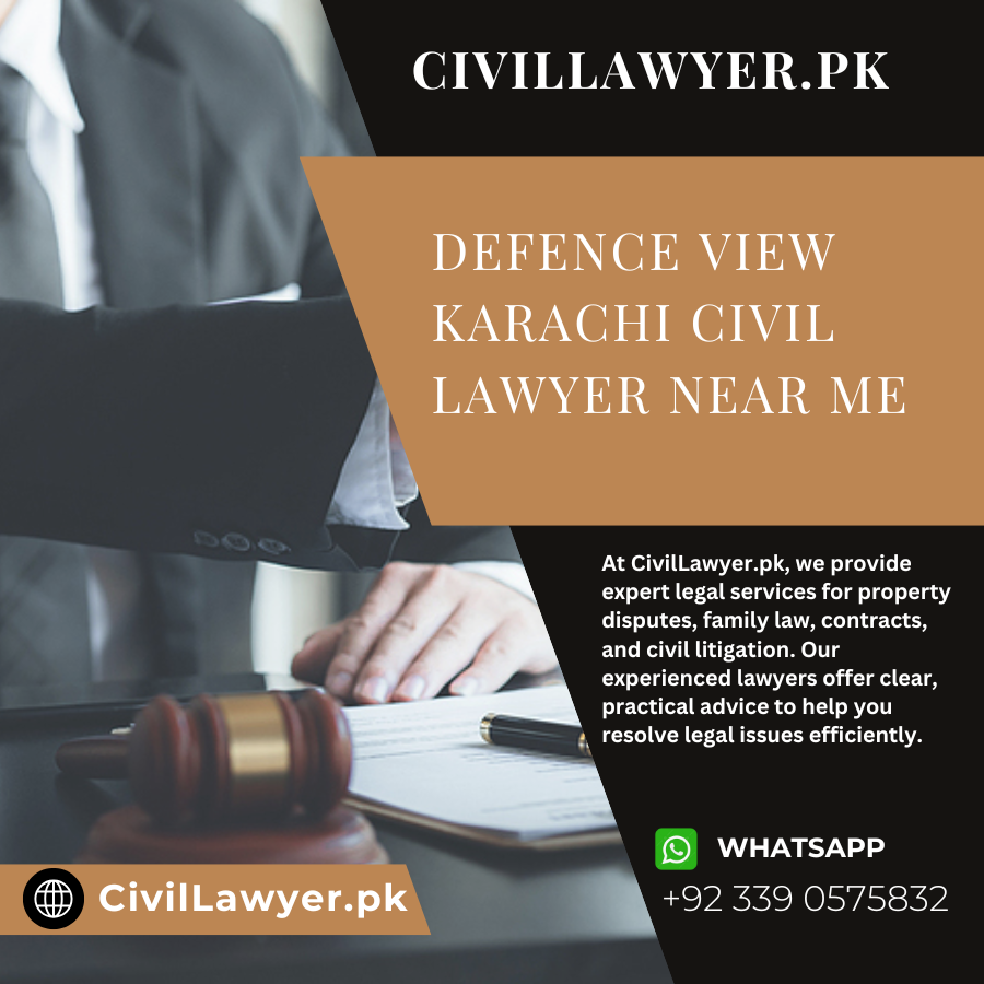 Civil Advocate in Defence View Karachi